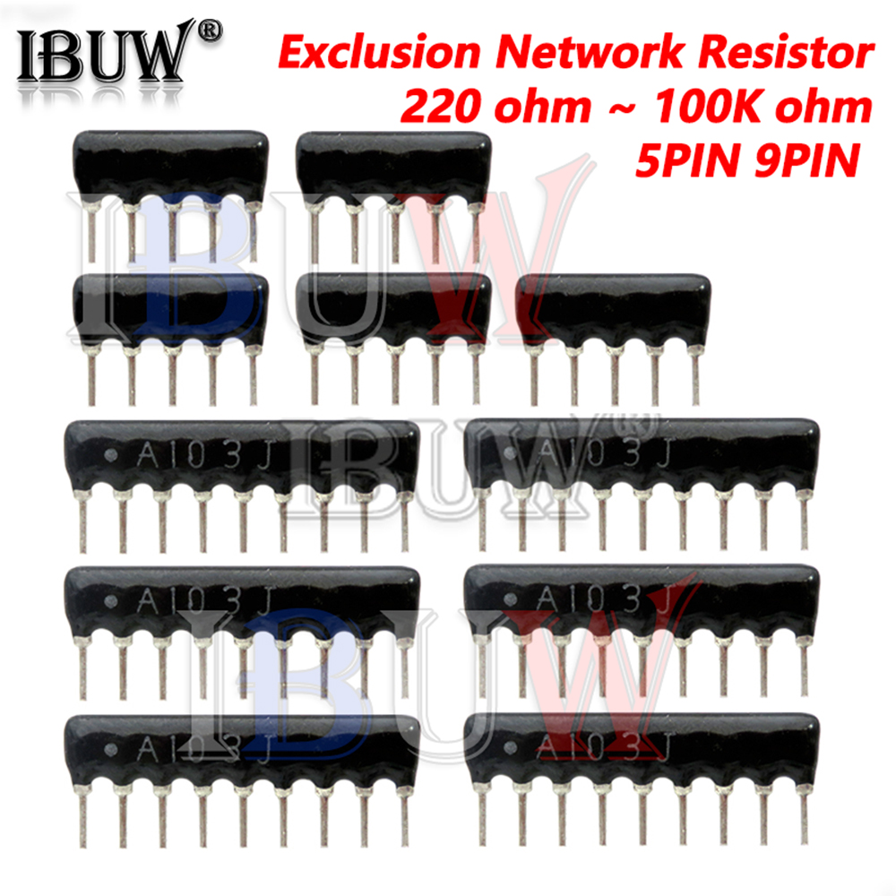 【Must-Have Gadgets】 10pcs 5PIN 9PIN exclusion Network Resistor array ...