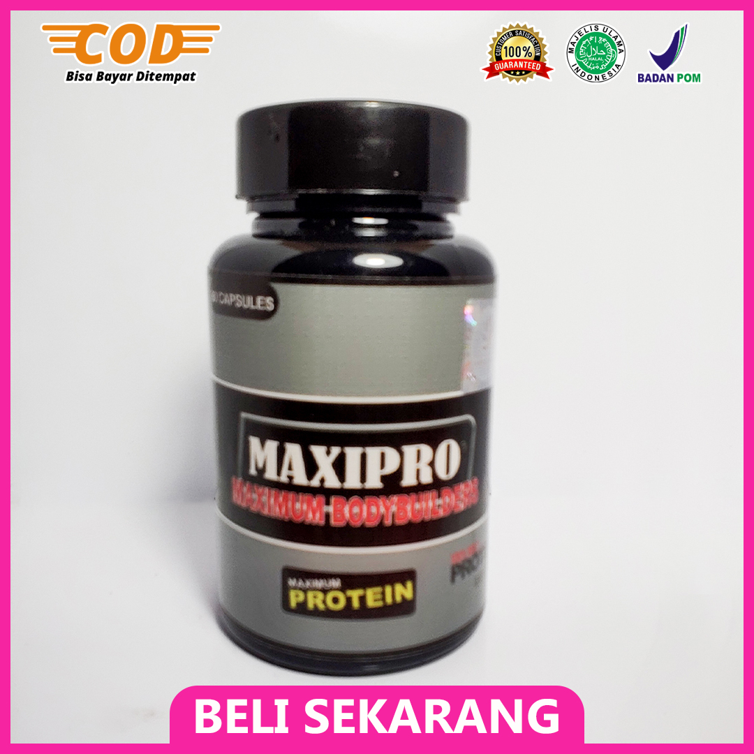 Kapsul Pembentuk Otot Perut Maxipro isi 60kapsul, ampuh sebagai kapsul suplemen pembentuk otot ...