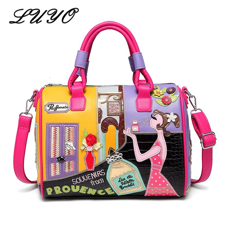 High Quality Women Handbag Shoulder Boston Bag Tote Italian Leather ...