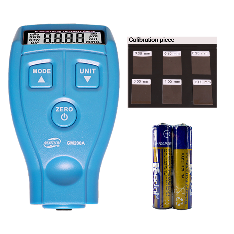 Portable Car Paint Tester Digital LCD Iron Aluminum Coating Thickness ...