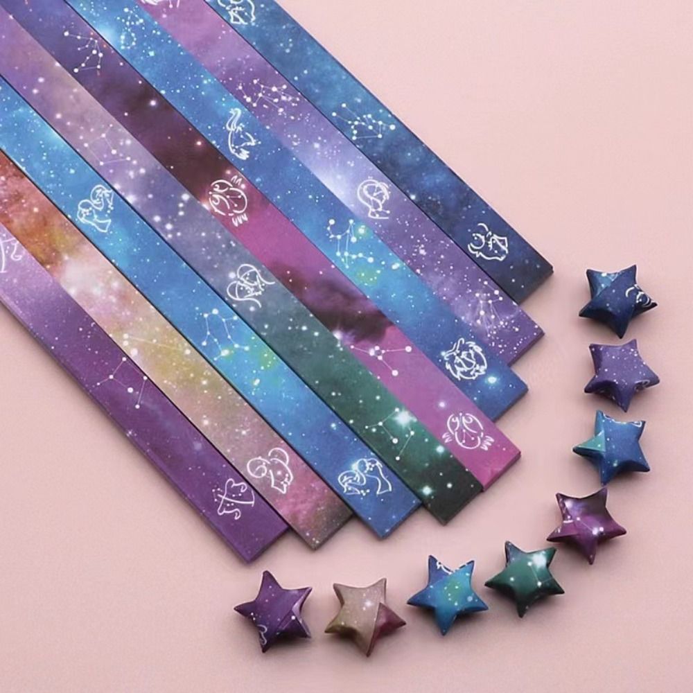540 Sheets Colorful Star Origami Paper Cartoon Single Sided Star Paper ...