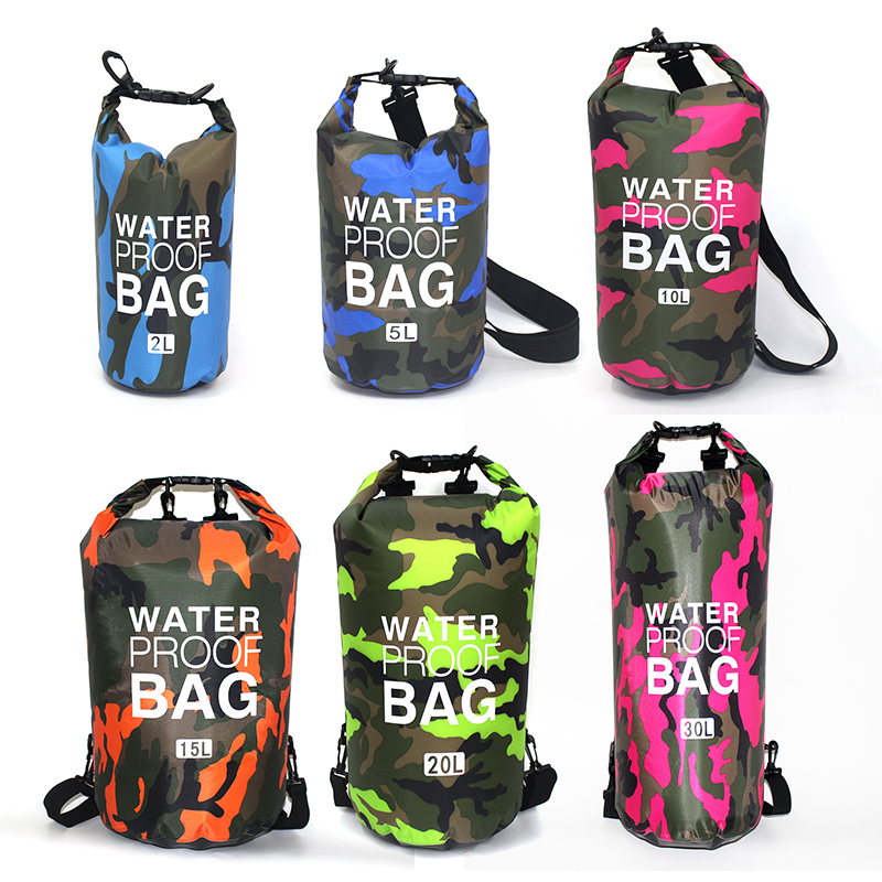 Outdoor Waterproof Dry Bags 2/5/10/15l/30l Portable Rafting Diving Dry ...