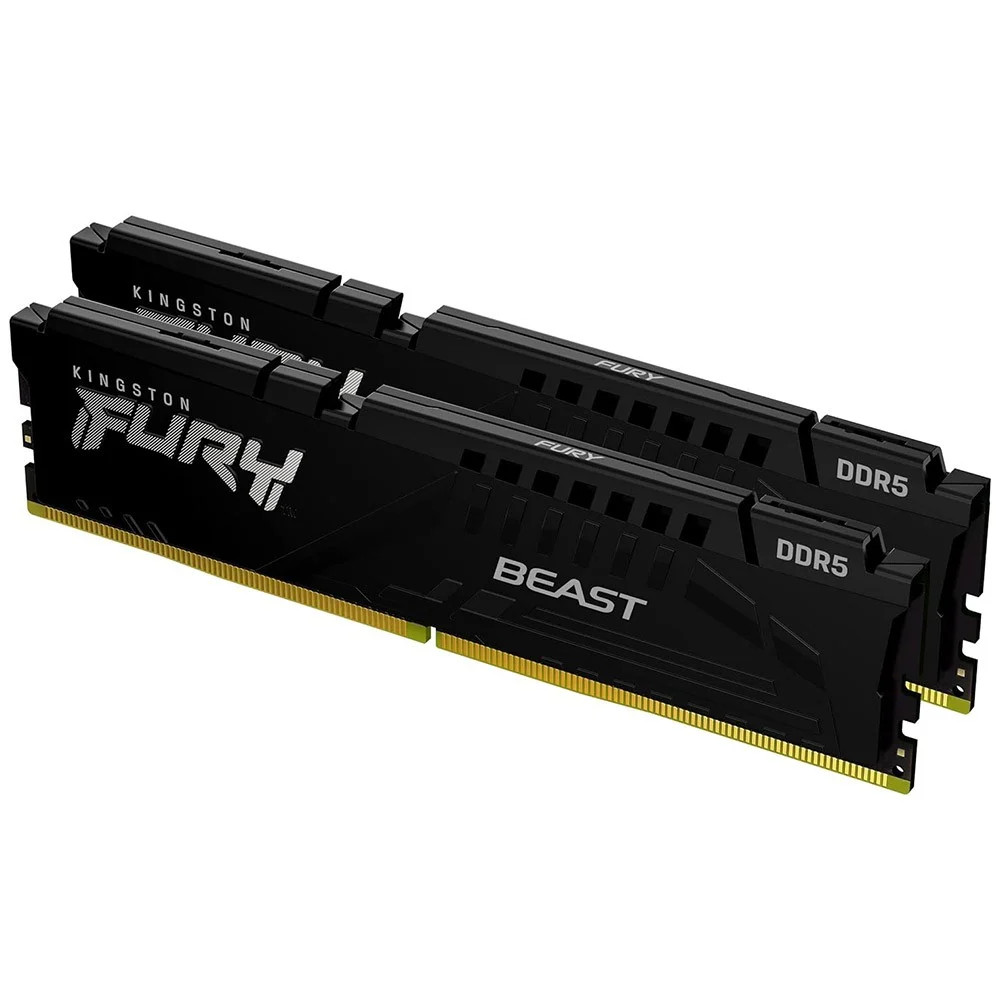 KINGSTON RAM 32GB (16GBx2) DDR5 5600MHz CL40 DIMM (Kit of 2) FURY Beast Black (KF556C40BBK2-32 ...