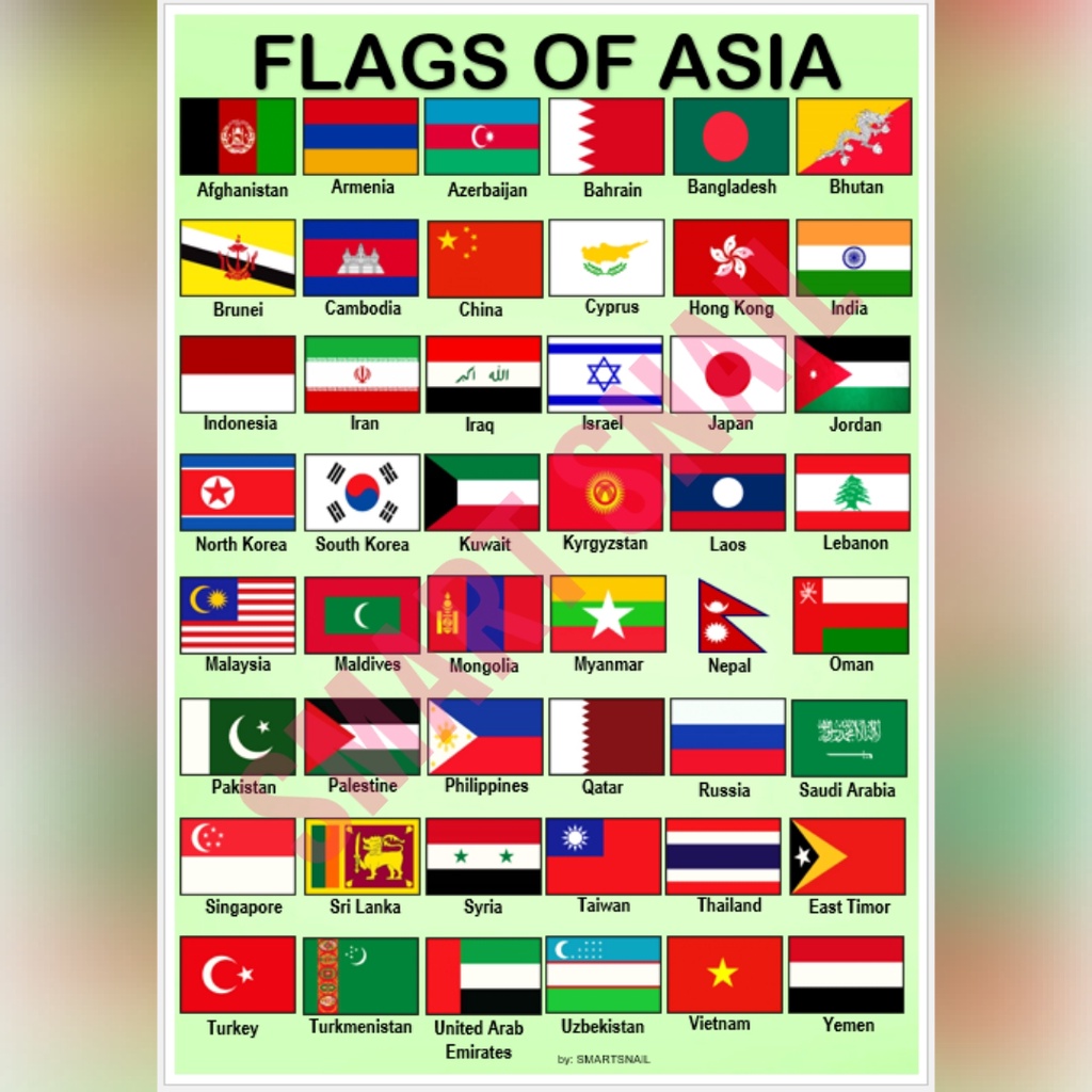 FLAGS WALL CHARTS-A4 SIZE LAMINATED | Lazada PH