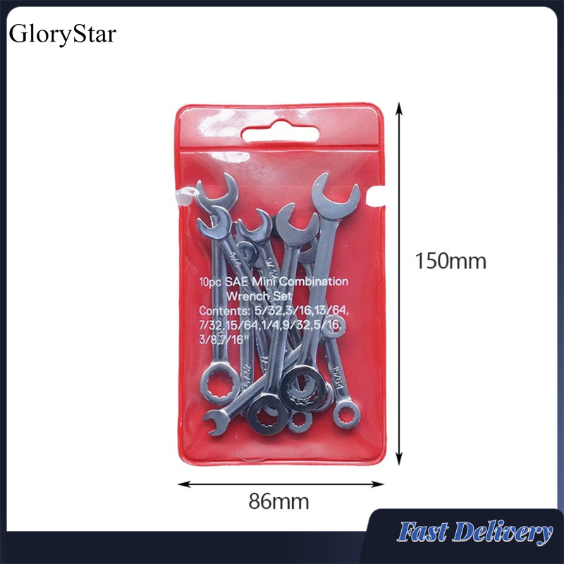 GloryStar Mini Wrench Set, Thin Wrench Set With Storage Pouches, Open And Box End Wrench Set ...