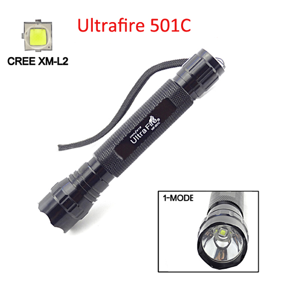Ultrafire WF-501C CREE affordable XM-L2 LED Flashlight Sports 3x16340 ...