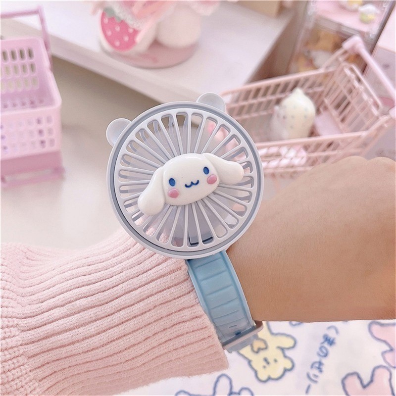 Cartoon Sanrio Mini Portable Watch Fans Kuromi My Melody Cinnamoroll ...