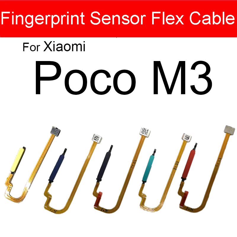 NEW Fingerprint Snesor Flex Cable For Xiaomi Poco X3 Pro F3 Pro M3 Pro ...