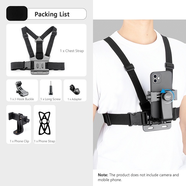 ร้านไทย จัดส่งภายใน 24 ชั่วโมงใShoulder Chest Strap Mount Harness Belt ...