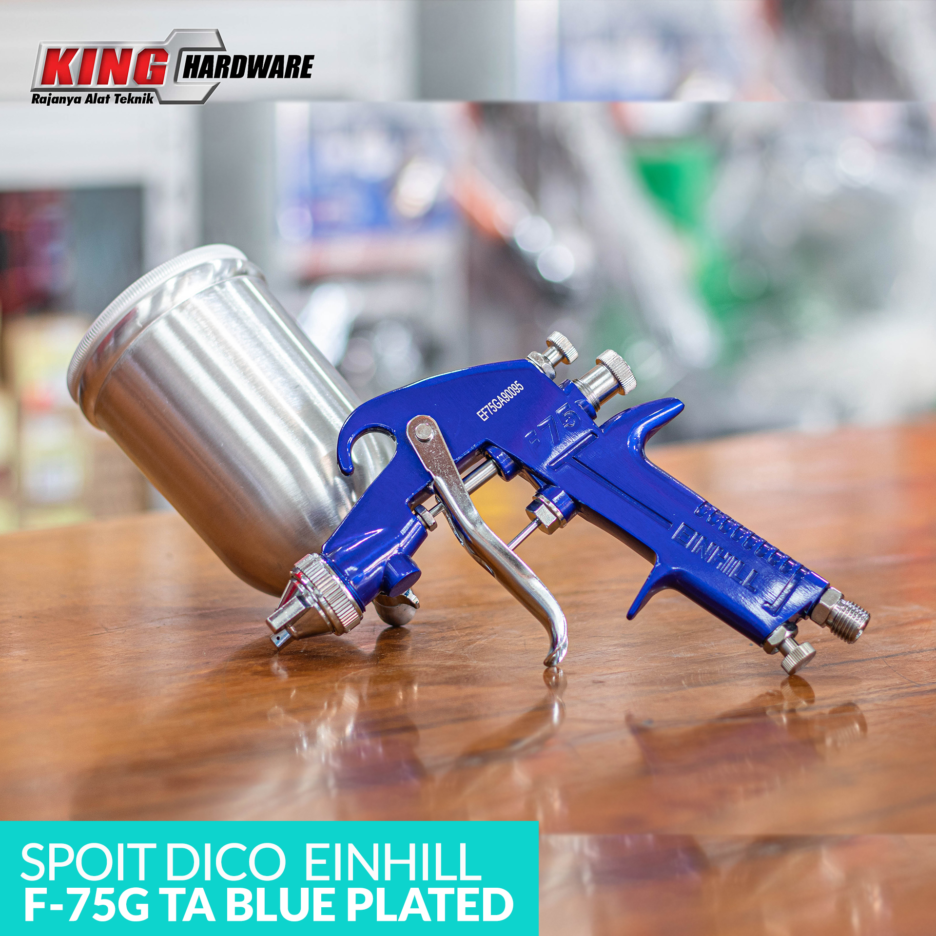 SPRAY GUN / SPOIT DICO EINHILL F-75 TABUNG BAWAH / TABUNG ATAS | Lazada ...