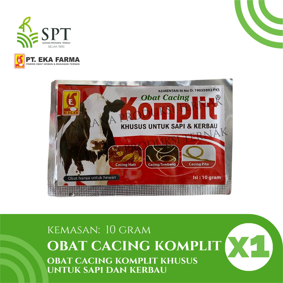 OBAT CACING KOMPLIT SAPI POWDER 10 gram EKA FARMA TERMURAH | Lazada ...