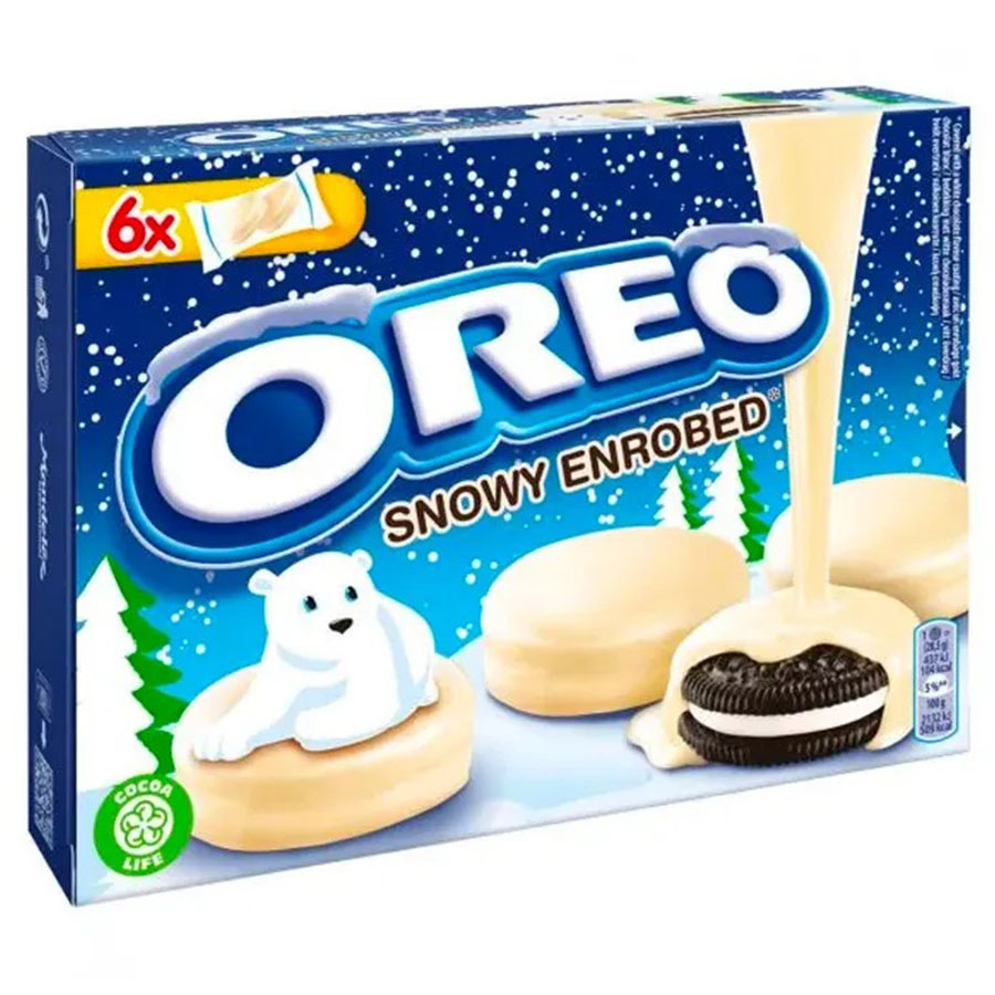 Oreo Snowy Enrobed White Chocolate Covered Biscuits 246g | Lazada PH