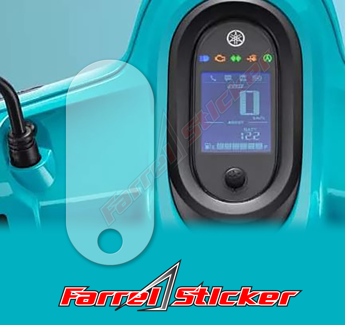 stiker pelindung spido sticker spidometer FAZZIO ORACAL | Lazada Indonesia