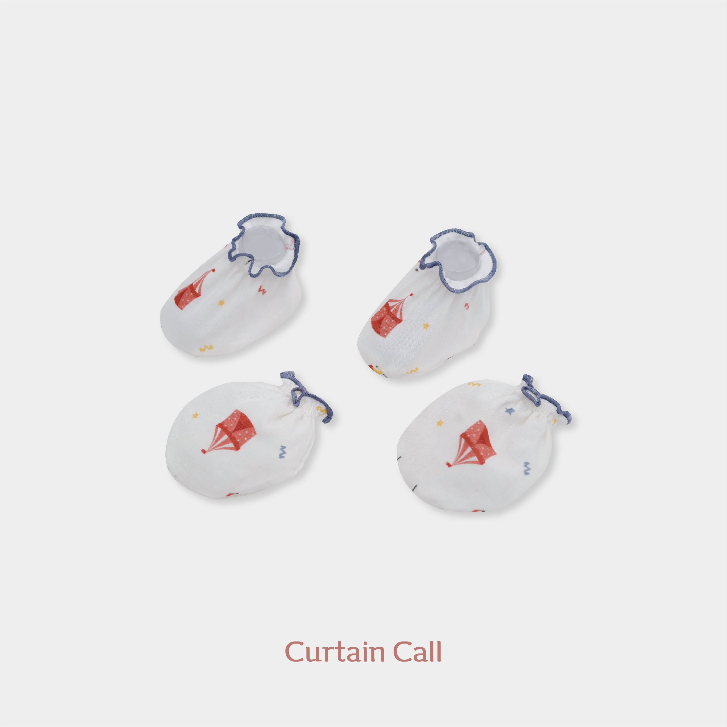 Granny Ben เซตถุงมือถุงเท้า Summer Collection TENCEL Muslin Mittens ...