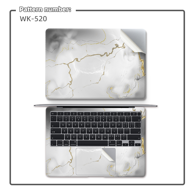 DIY Laptop Skin Laptop Sticker 10-17 Inch Exquisite Marble Cover Eco ...