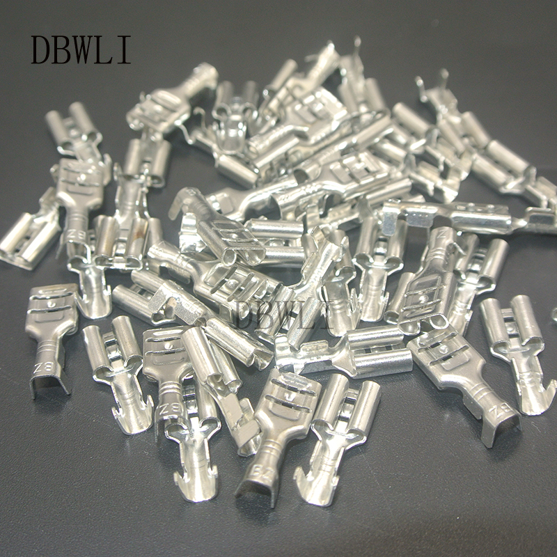 200pcs/50pairs Female Male Spade Terminals Sleeve Wire Wrap Connector ...