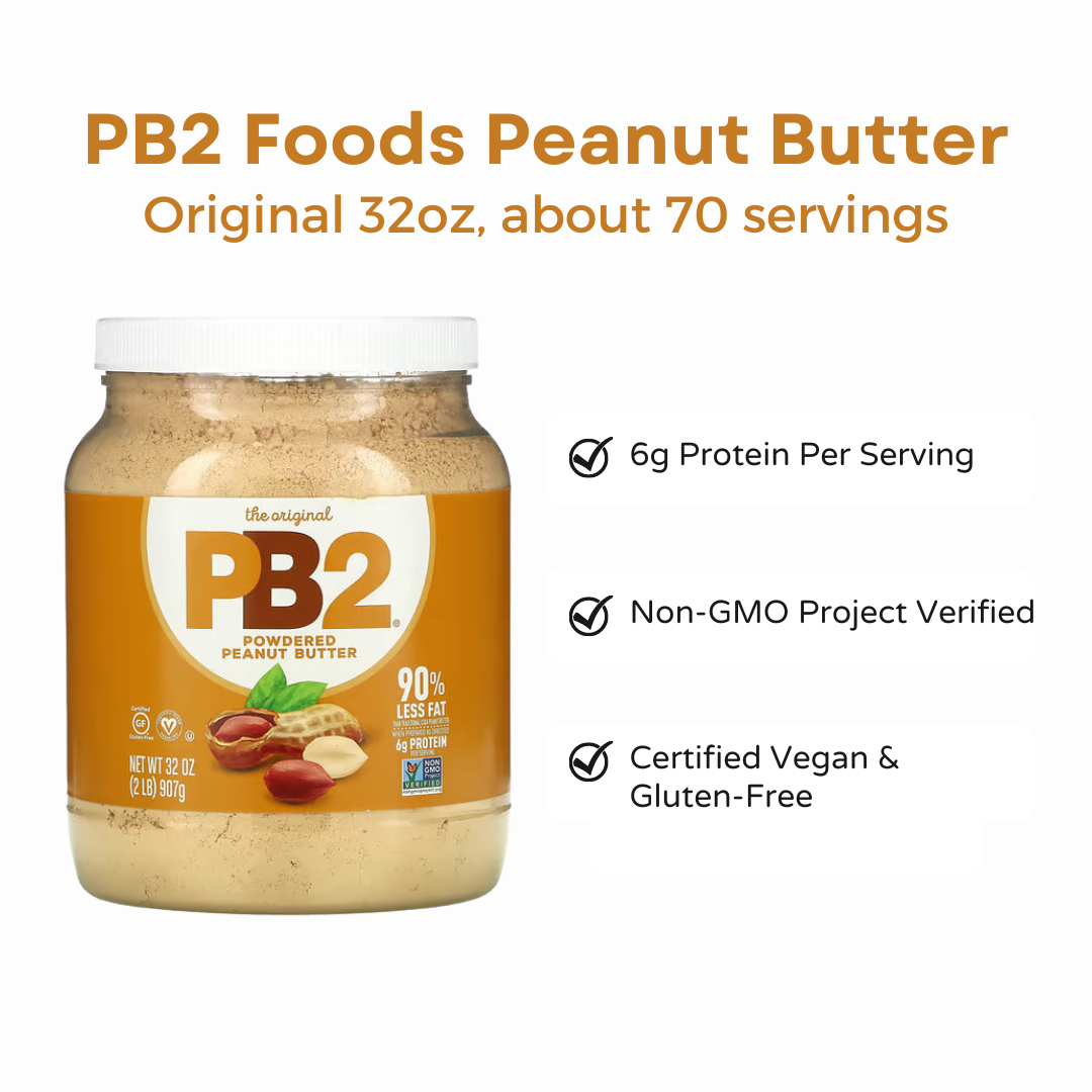 PB2 Foods, The Original PB2, Powdered Peanut Butter, Original, 6.5 oz ...