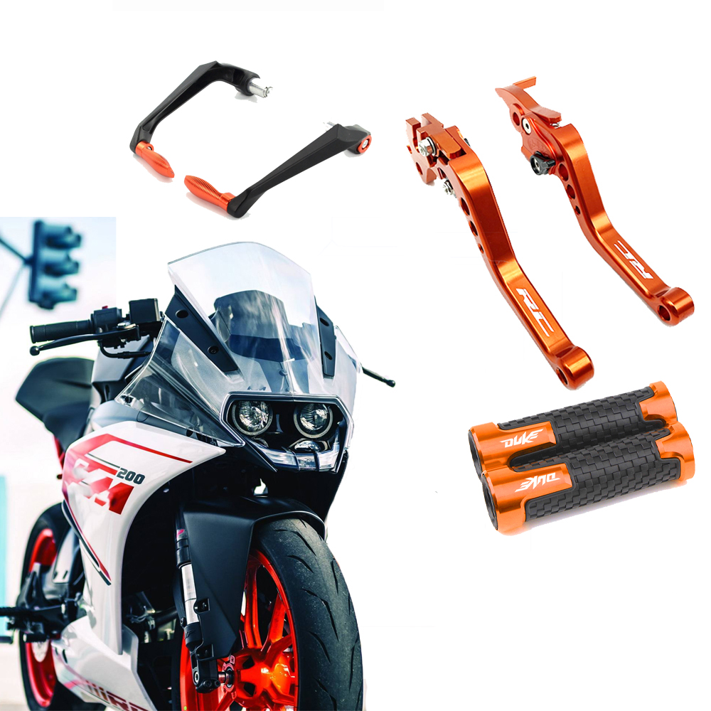 REYGEAK 3 Set In RC390 RC200 Motorcycle Grips and Guard and Brake Lever ...