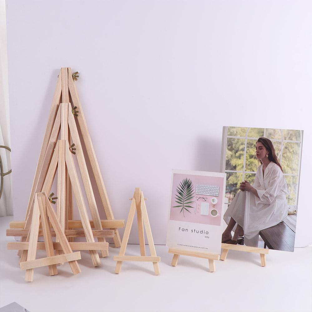 Folding Painting & Sketch Wood Mini Easel Small Foldable Triangle ...