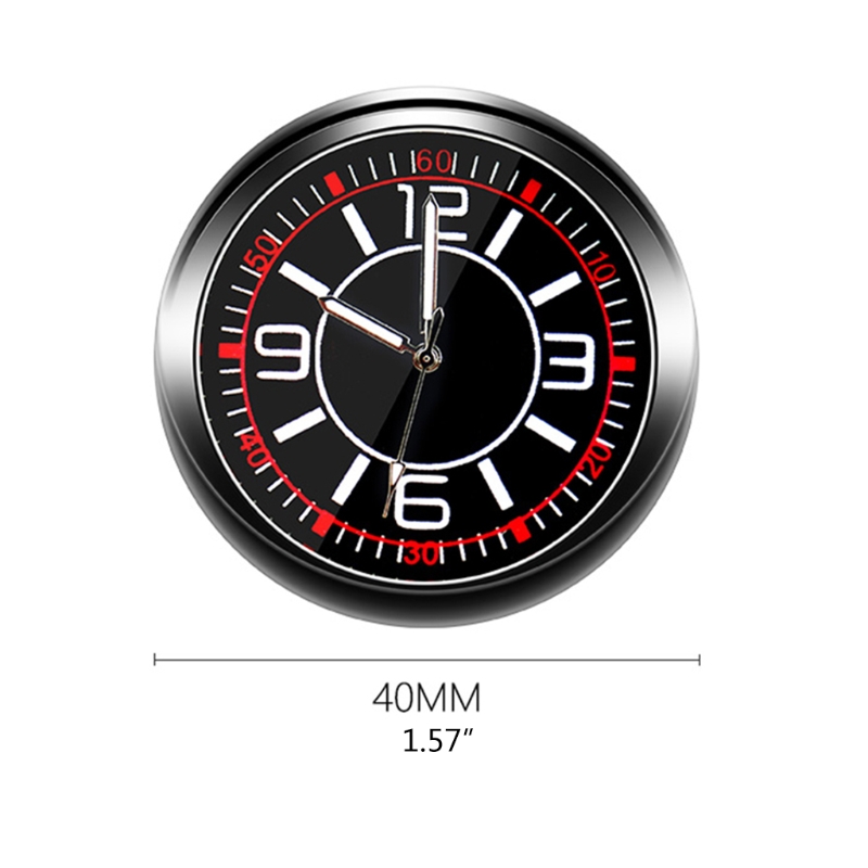 Pocket Stick-On Clock Car Dashboard Quartz Luminous Clock for Cars Home ...