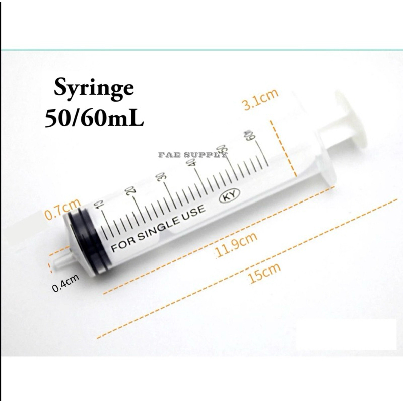 Disposable Syringe Luer Slip 5ml 10ml 20ml 30ml 60ml | Lazada
