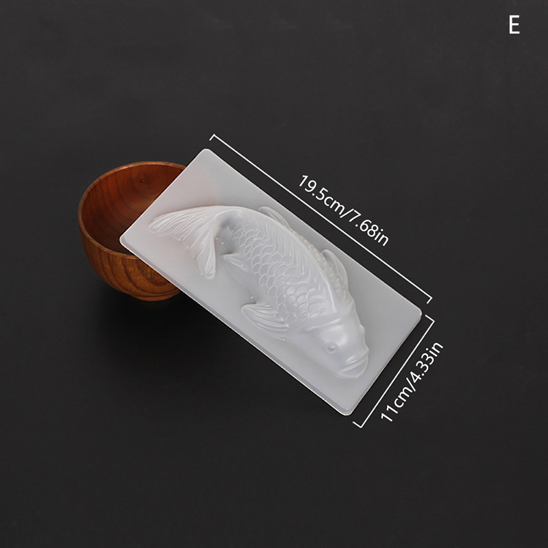 Fish Mold 3D Koi Fish Shape Plastic Cake Chocolate Jelly Mould DIY Soap ...