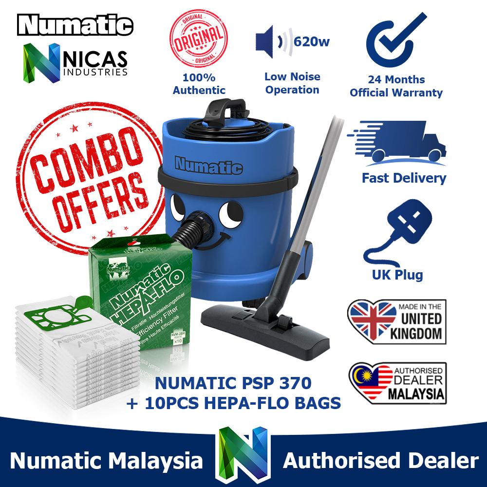 GENUINE NUMATIC HEPA Dry Vacuum Cleaner PSP370 (Made in UK) Local ...