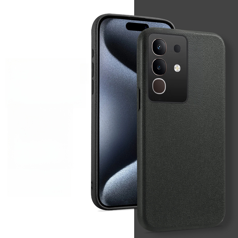 Phone case For VIVO T4X Back cover Carbon Leather soft silicon ...