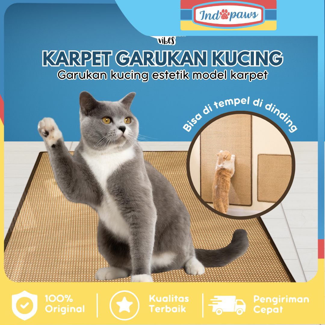 KARPET GARUKAN KUCING ANTI SLIP - Karpet Tahan Terhadap Cakaran Kucing ...