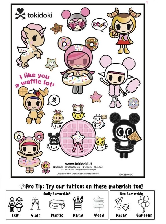 Tokidoki Tattoo Sheets | Lazada Singapore