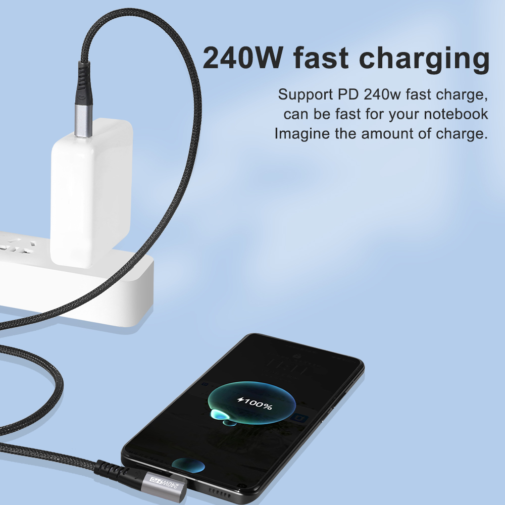 PD 240W USB Type C to Type C Cable For iPhone 15 pro max Xiaomi Realme ...