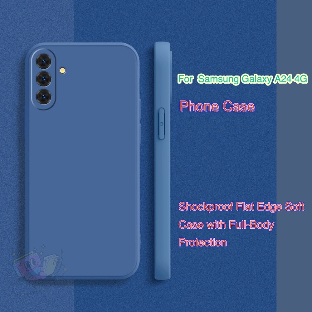 【Upmarket】For Samsung Galaxy A24 4G Phone case Minimalist Stylish Black ...