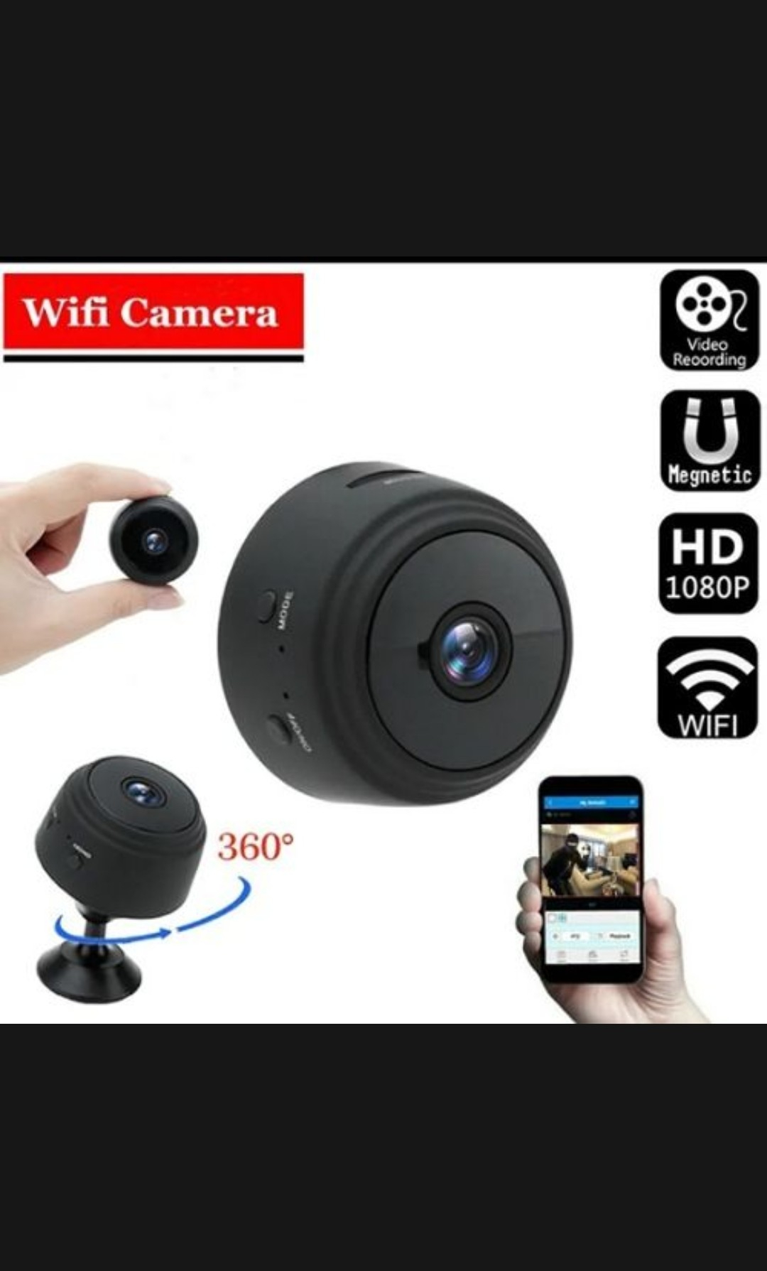A9 Mini Camera Wifi Wireless Battery IP Security Video Camcorders Night ...