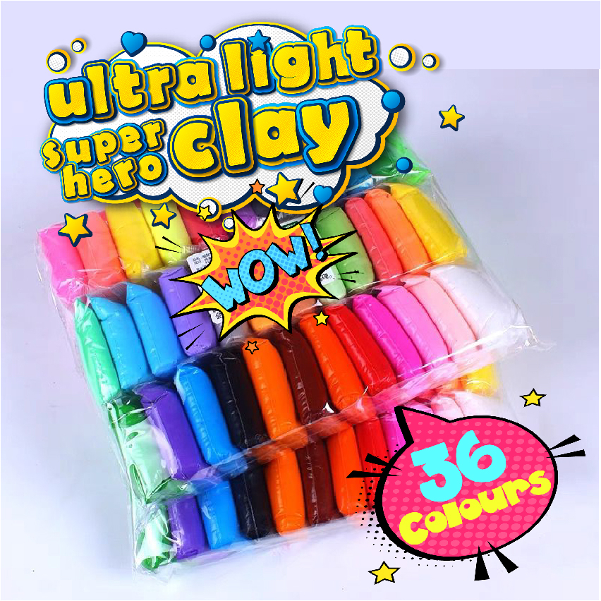 🇸🇬 [In Stock]Kids Polymer Clay DIY Party Gift Set Air-Dry Ultra-Light ...