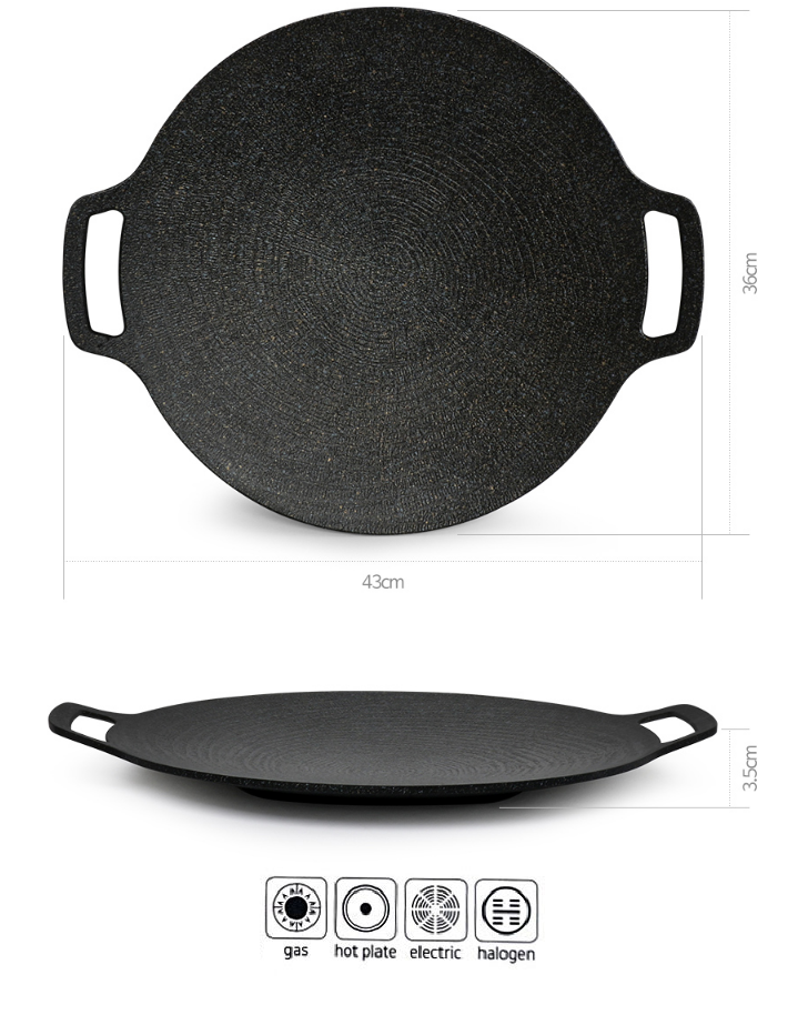 🇰🇷KOREAN Griddle Grill pan 30cm/36cm 4typesㅣInduction available ㅣ ...