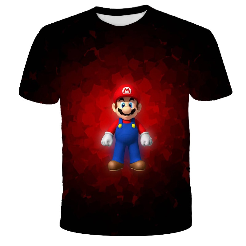 3D Print Mario Children Boys TShirts Short Sleeve Children Girls T ...