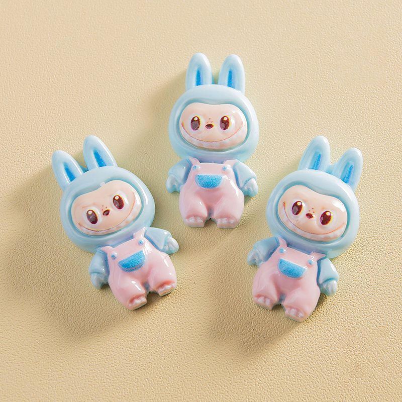 6Pcs Cute Labubu Doll Patch DIY Accessories Handmade Creative Pendant ...