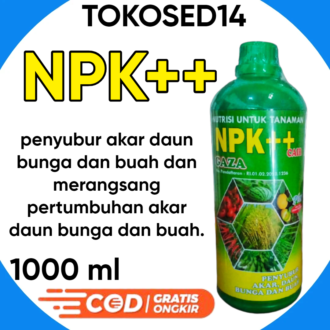 PUPUK DAUN NPK PLUS SUPLEMEN PENYUBUR AKAR DAUN BUNGA KEMASAN 1 LITER | Lazada Indonesia