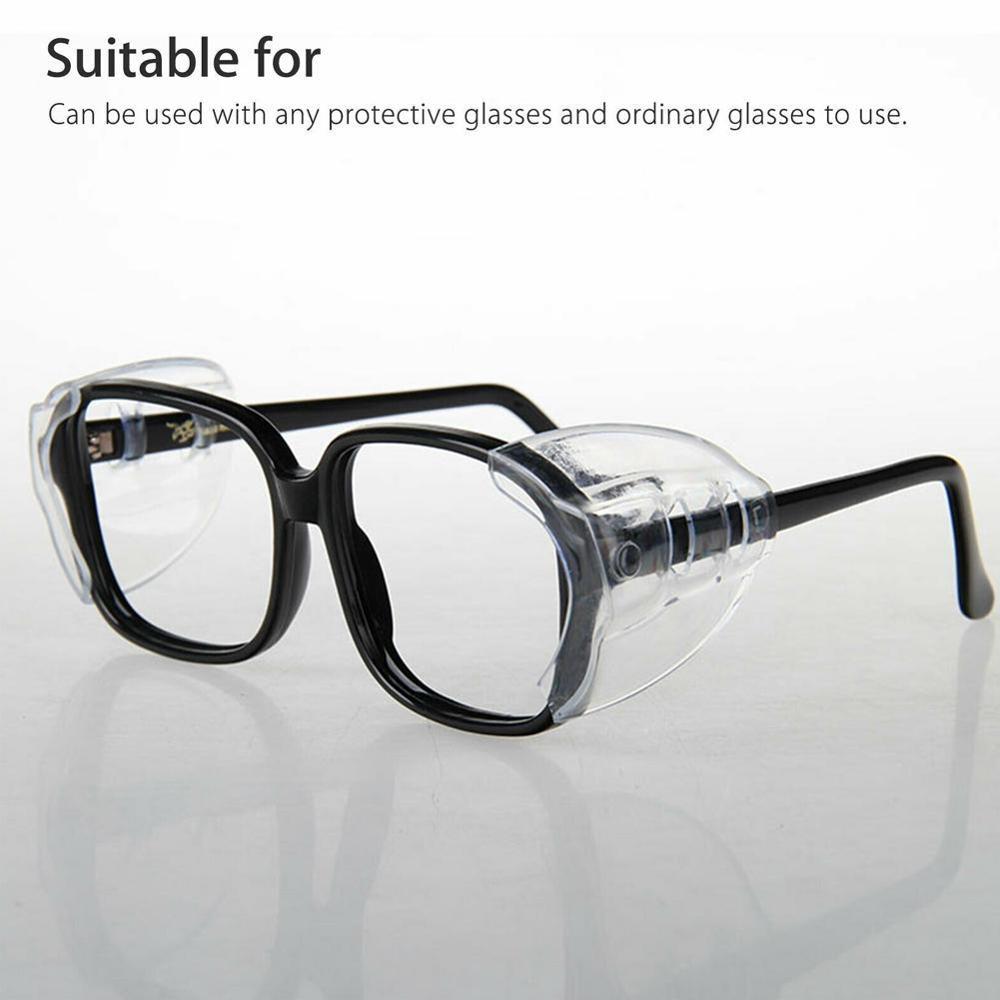 1 Pair Safety Glasses Protective For Eyewear TPU Protector Flap Shields ...