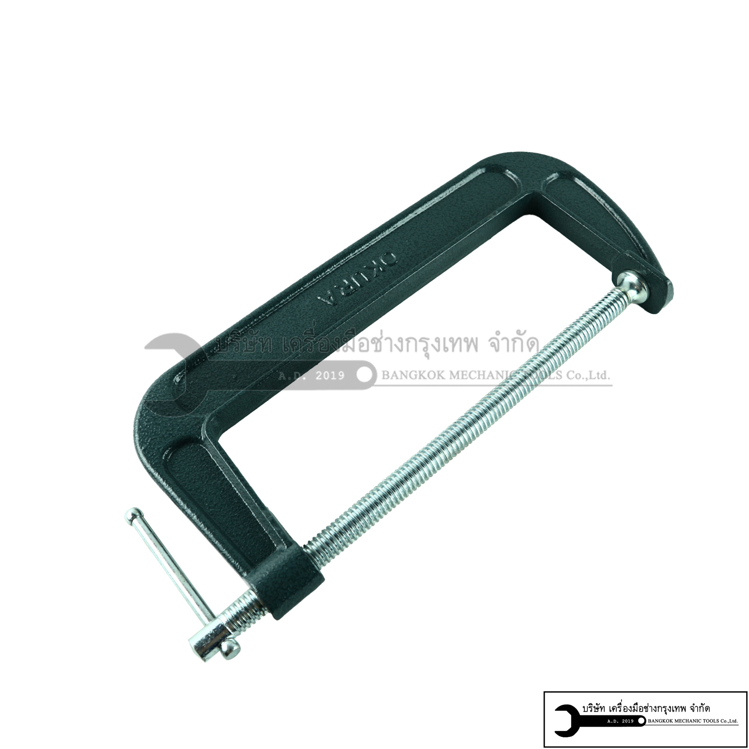 OKURA C-CLAMP 10นิ้ว ซีแคมป์ เหล็กหนา เกลียวใหญ่ คงทน เเข็งเเรง - pangrumtools 1602136354 - ThaiPick