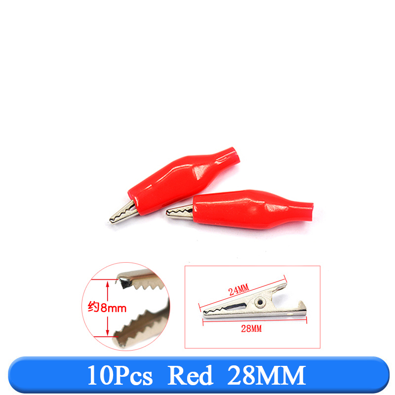 10Pcs 28MM/35MM/45MM Metal Alligator Clip G98 Crocodile Electrical ...