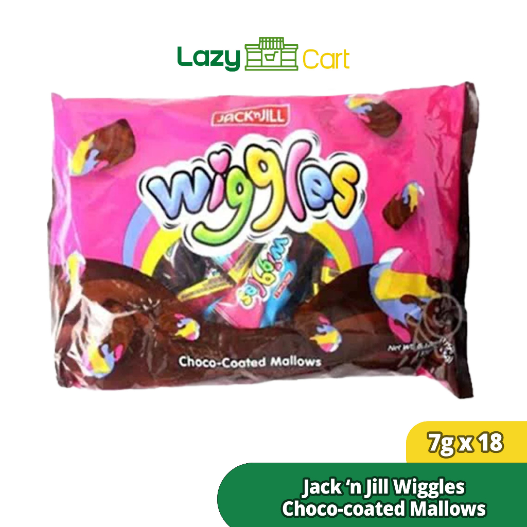 Lazycart Wiggles Choco Coated Mallows 7g x 18s - Irresistible Chocolate ...