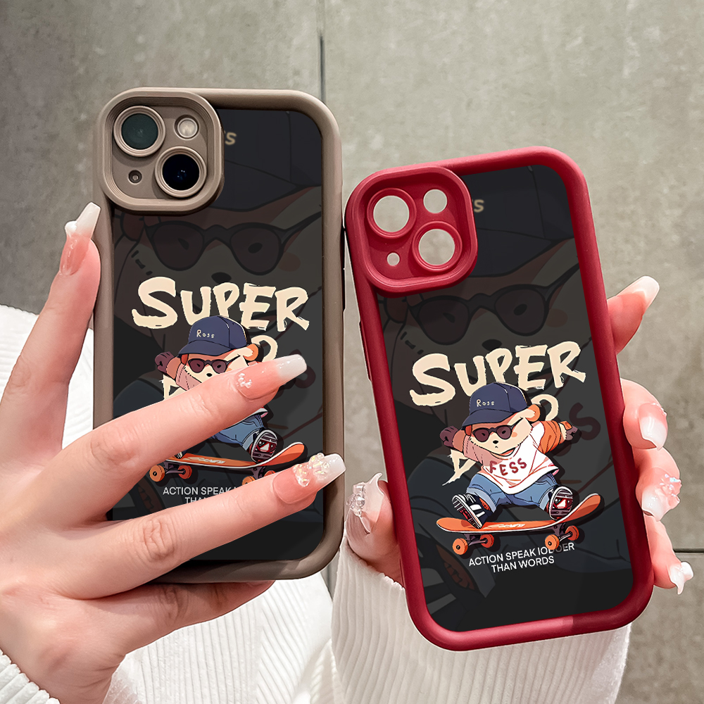 Jizetin for Samsung A22 4G M22 Back Cover Skate Board Ladder Camera ...