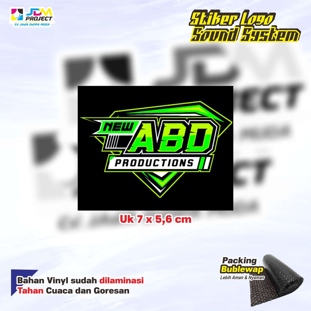JDM Project - Stiker Sound System ABD AUDIO Vinyl Laminasi (Bijian ...