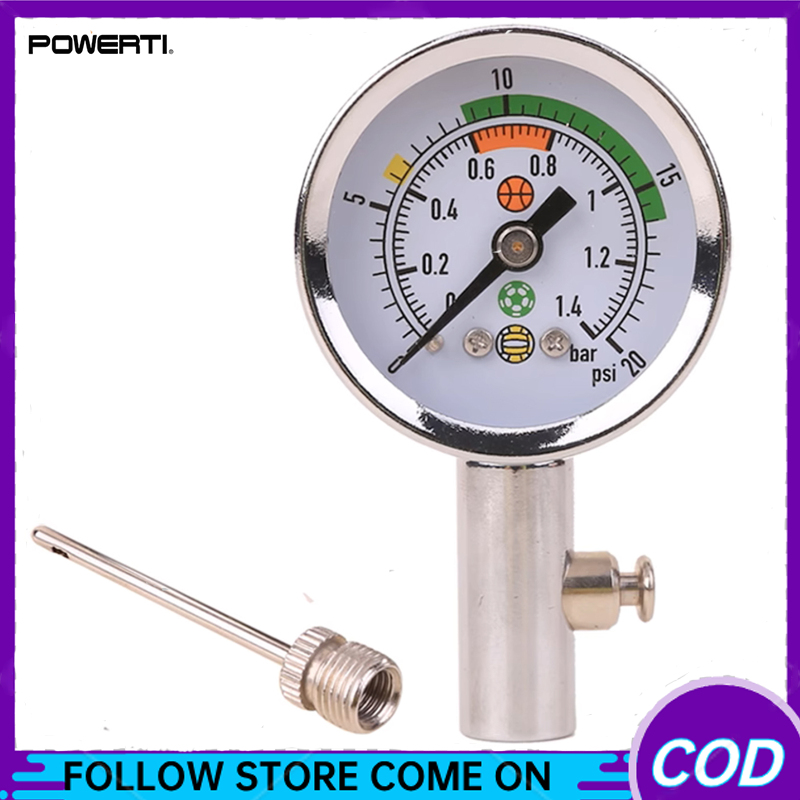 Ball Pressure Gauge Heavy Duty Air Pressure Gauge Barometer Tool For ...