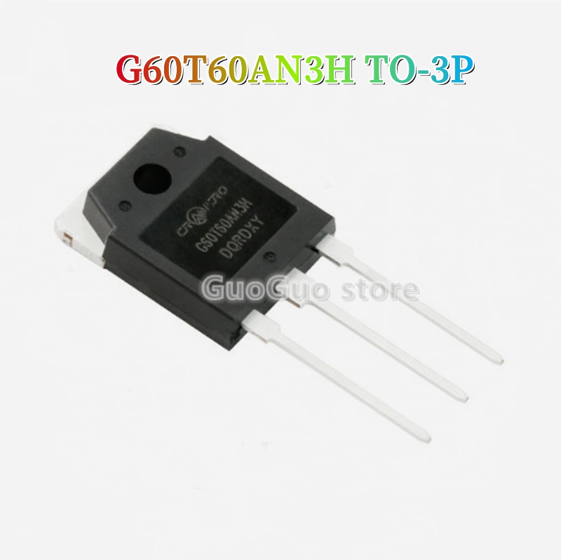 2ชิ้น G60T60AN3H TO-3P G60T60 TO3P 60A/600V IGBT ทรานซิสเตอร์ใหม่แบบ ...