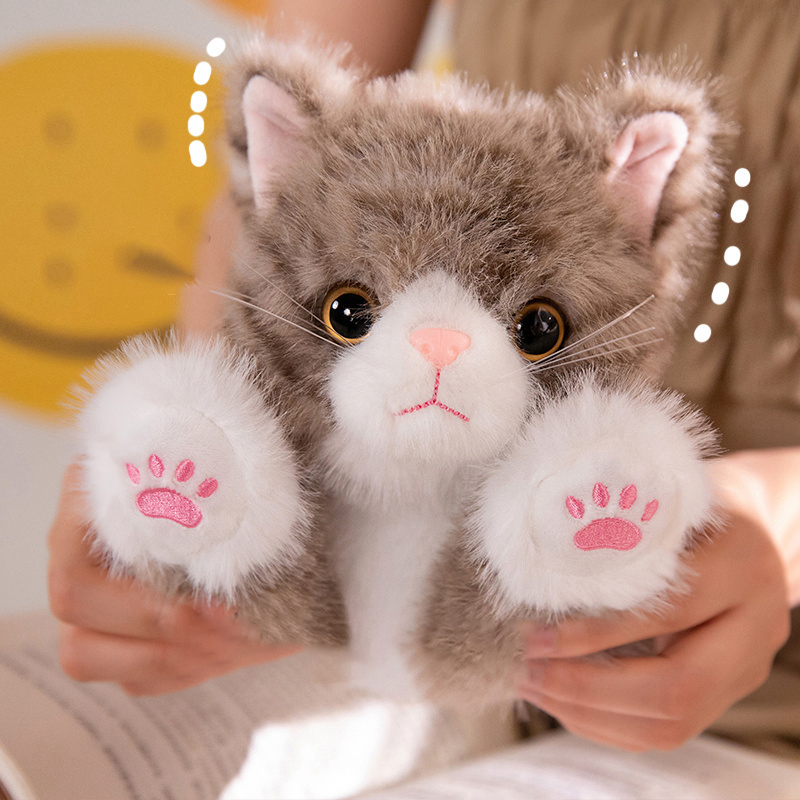 【Trick or Treat Alliance Mall】Cute Cat Plush Toy Simulation Stuffed ...