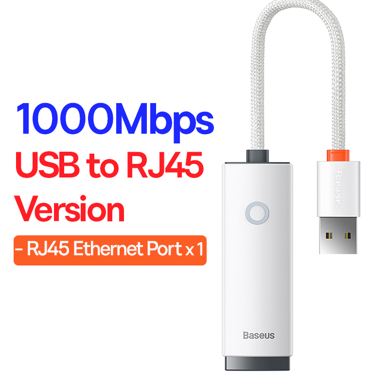 Baseus USB RJ45 Adapter 100Mbps/1000Mbps USB C to RJ45 LAN Port ...