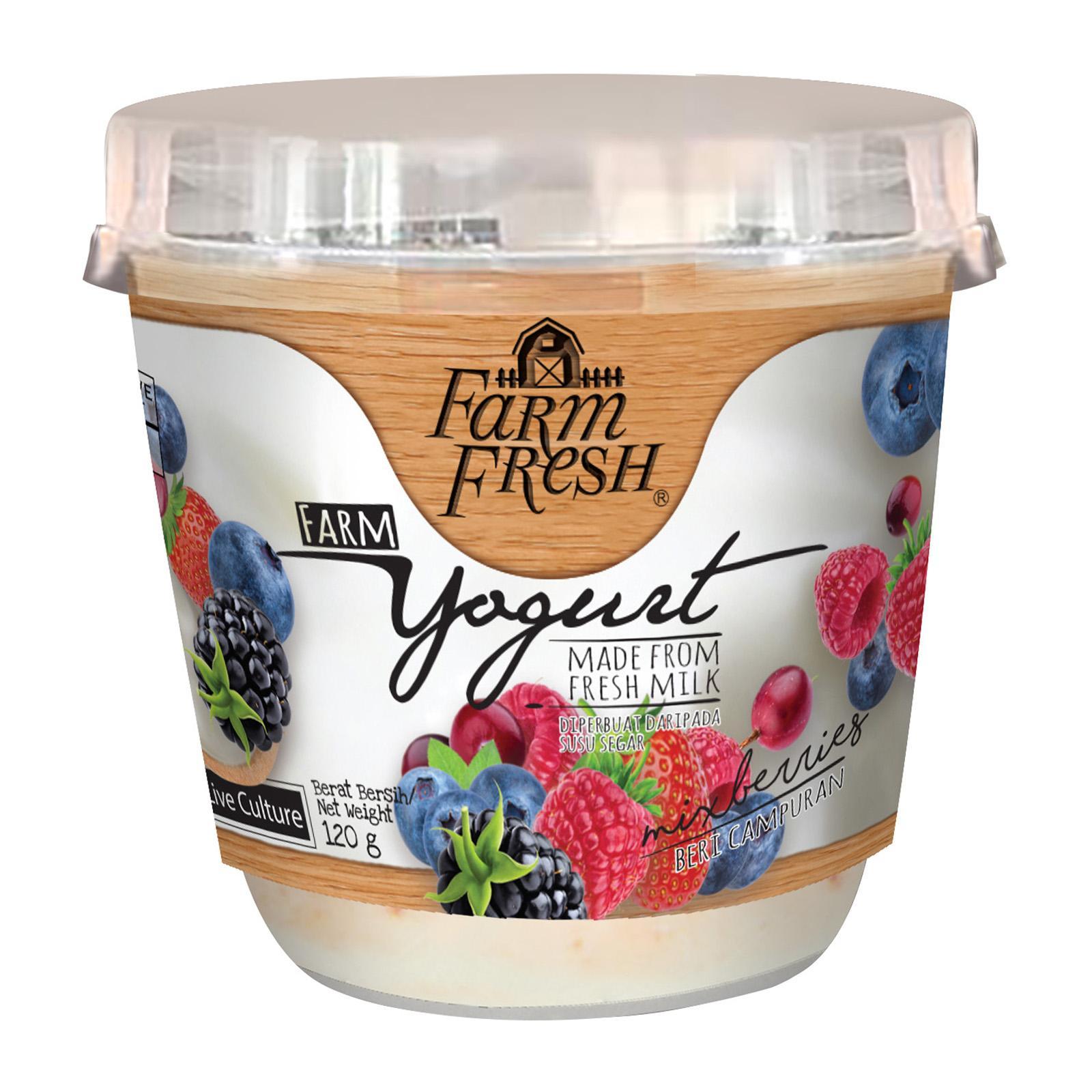 FarmFresh Farm Yogurt Mixberries 120G | Lazada Singapore