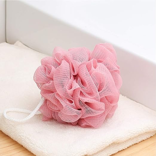 Shower Bath Ball Scrub Sponge Rich Bubbles Body Brush Flower Bath ...